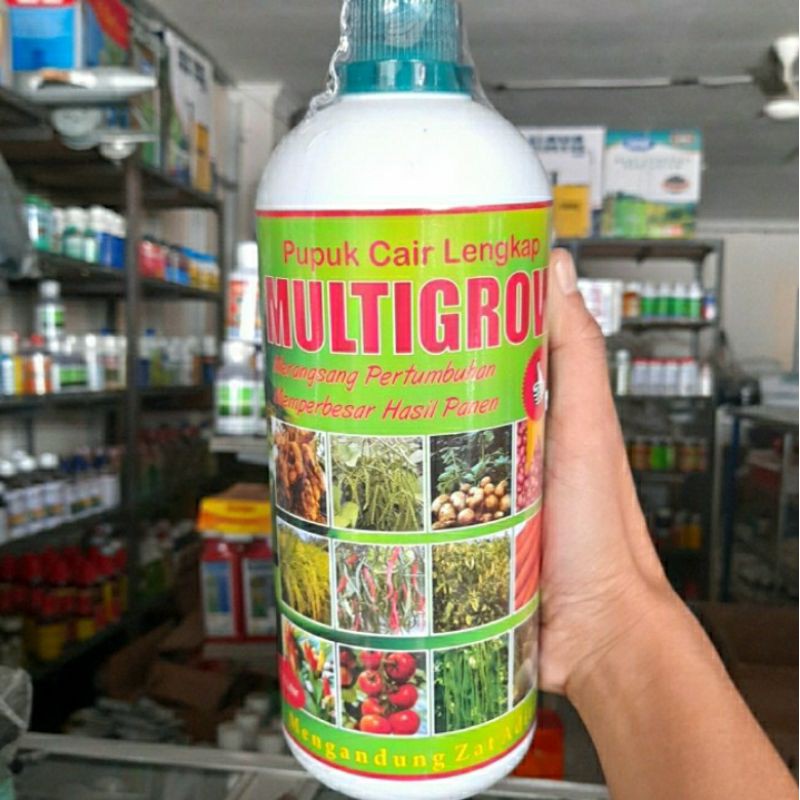 Jual pupuk cair lengkap multigrow 1 liter masa pertumbuhan perbanyak ...