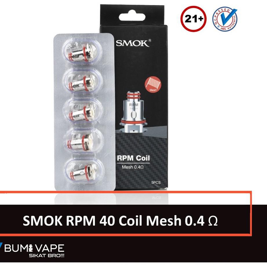 Jual 4.4 SALE AUTHENTIC REPLACEMENT COIL RPM 40 80 FETCH - 0.4 OHM MESH ...