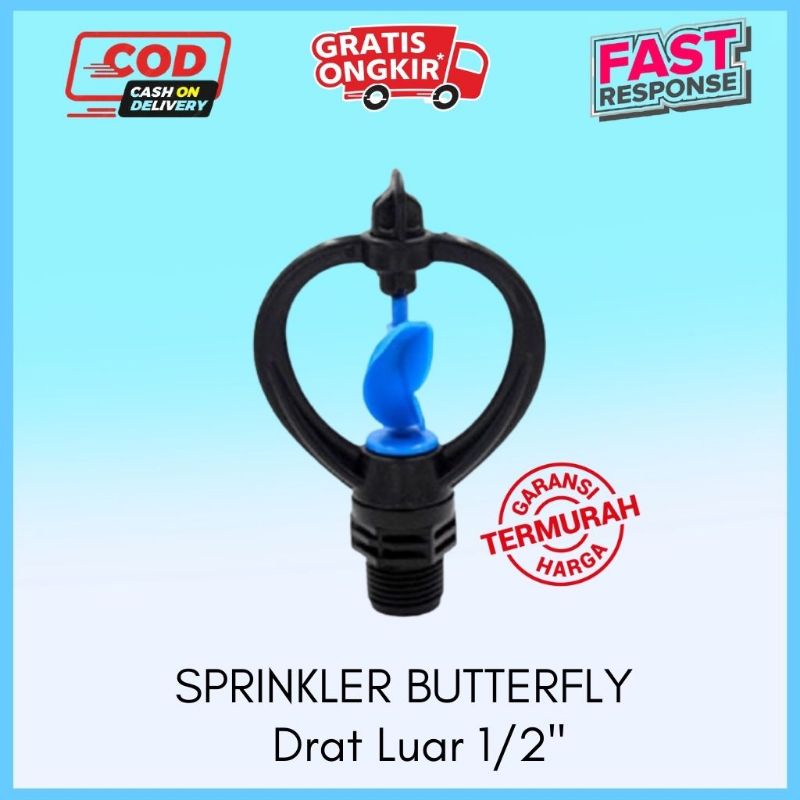 Jual SPRINKLER PERTANIAN SPRINKLE SPRINGKLER TAMAN KEBUN DRAT LUAR 1/2 ...