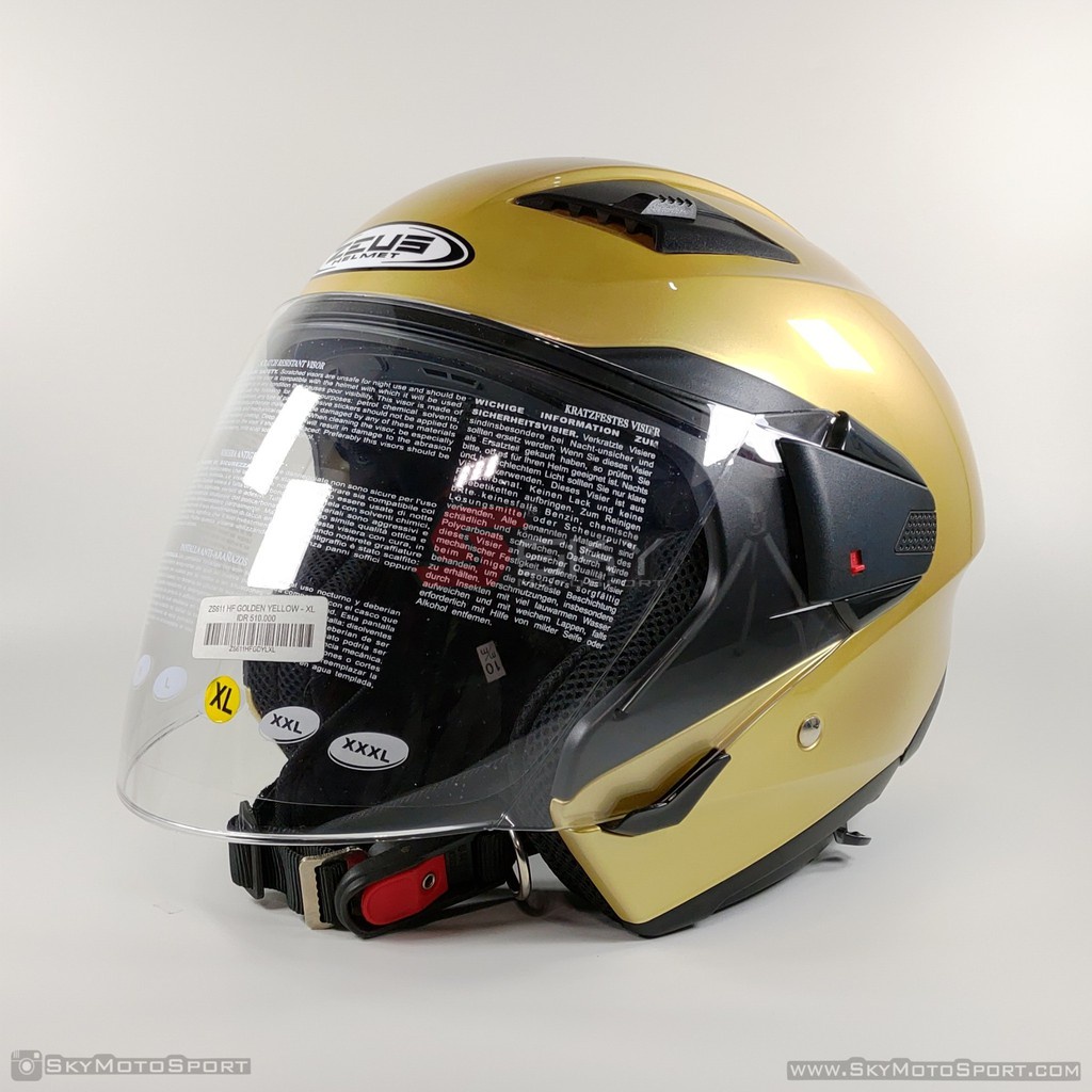Jual HELM ZEUS 611 BLACK ORIGINAL HELM ZEUS ZS611 SOLID BLACK HALFFACE ...