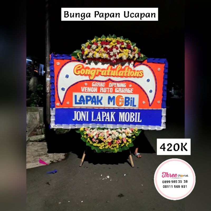 Jual bunga papan congratulations / bunga papan ucapan selamat / bunga ...