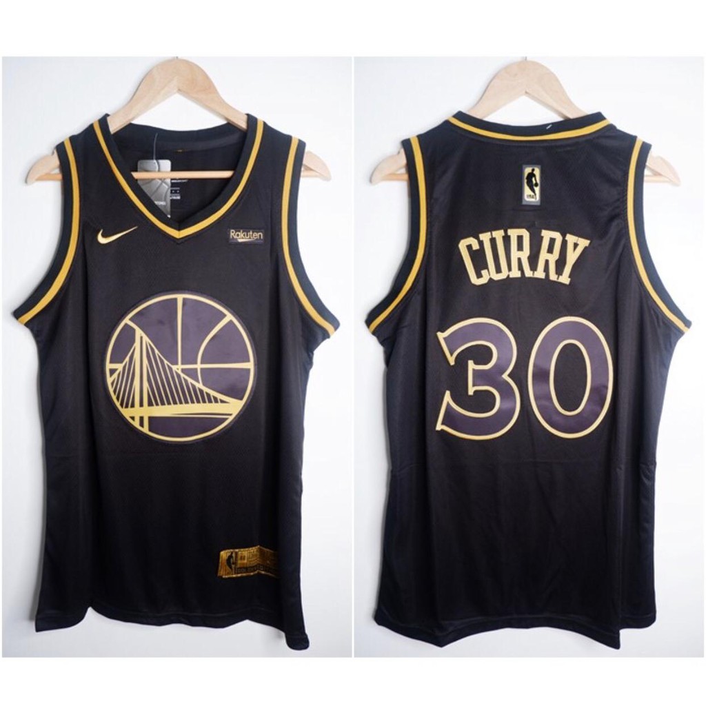 Jual BLACK GOLD EDITION GOLDEN STATE WARRIORS #30 STEPHEN CURRY ...