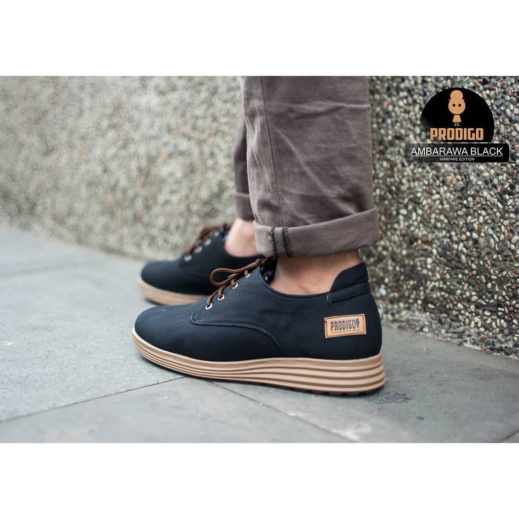 Jual SEPATU SNEAKER PRODIGO AMBARAWA BLACK | PRODIGO FOOTWEAR |100% ...