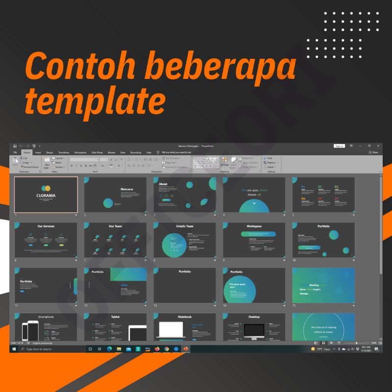 Jual Template PowerPoint Premium Infographics, All In One Social ...