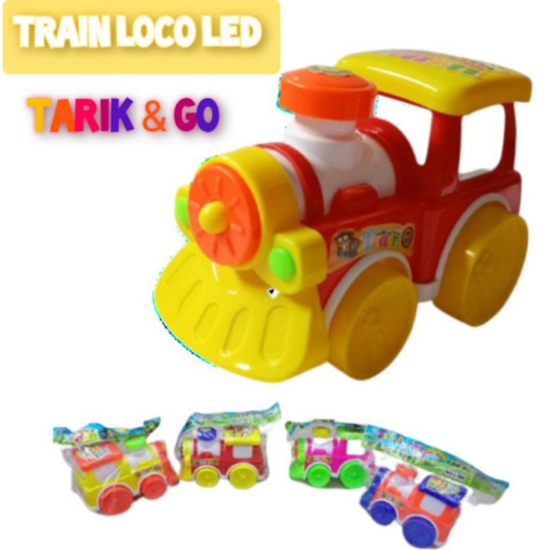 Jual Mainan Kereta Tarik Berjalan Nyala Lampu // MAINAN LT 68 KERETA ...