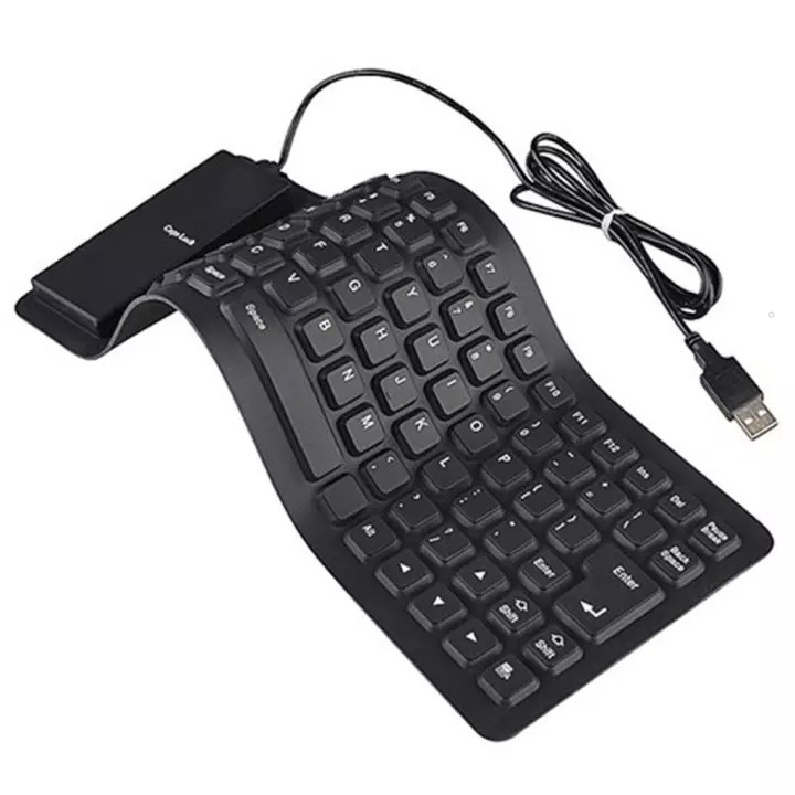 Jual keyboard luar external USB FLEXIBLE karet USB KEYBOARD laptop ...