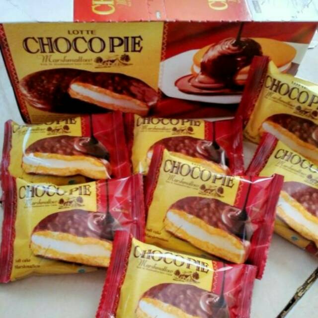 Jual Lotte Choco Pie - cokelat marshmallow per sachet | Shopee Indonesia