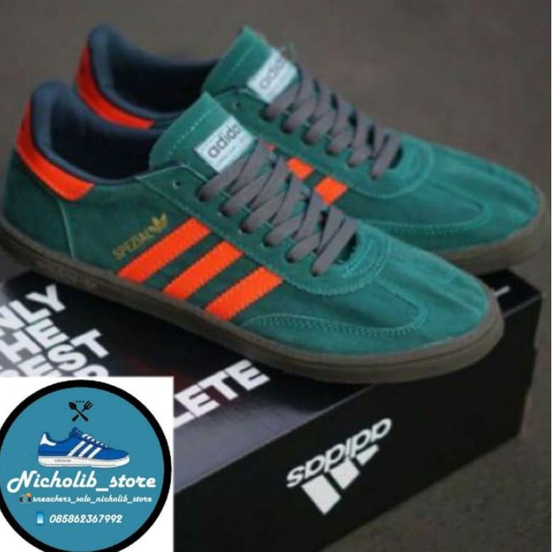 Jual Sepatu adidas spezial hijau oren | sneaker adidas | adidas spezial ...