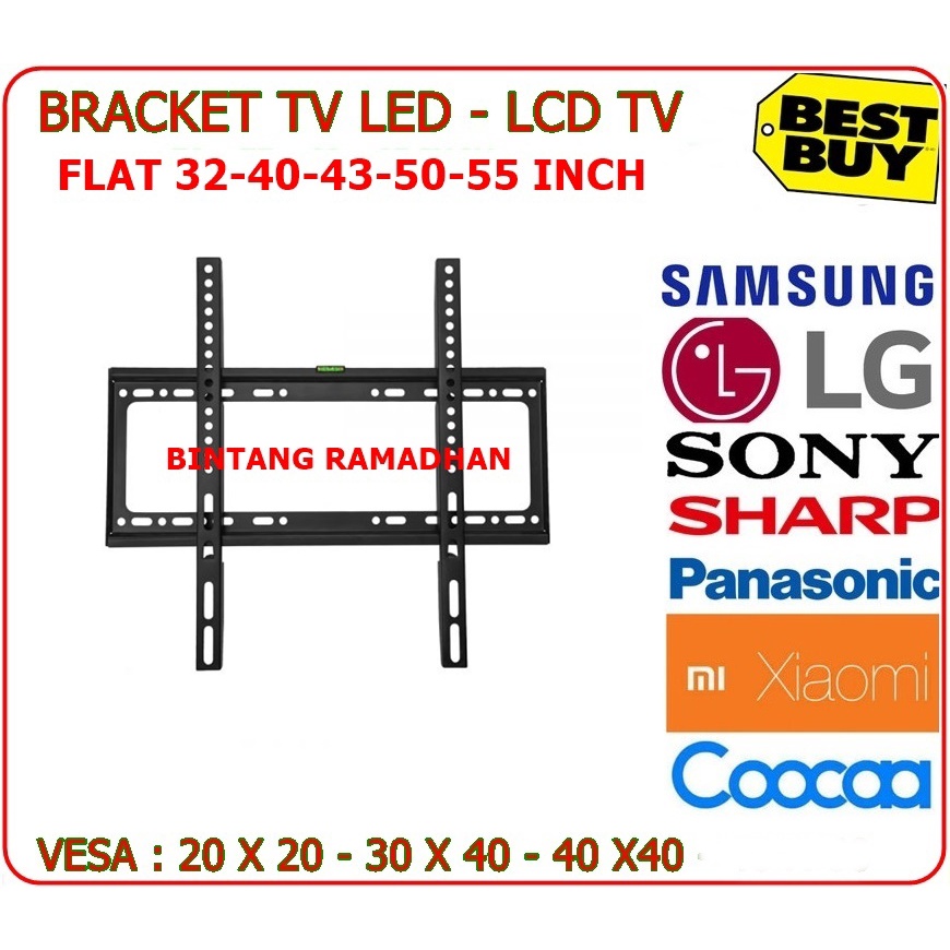 Jual BRACKET TV 32-43-50-55 INCH SLIM - BRAKET TV LCD LED 32-55 INCH ...