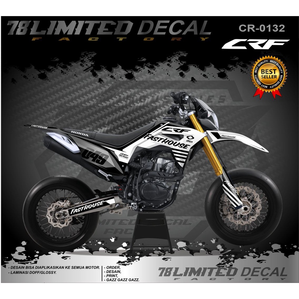 Jual Decal Sticker CRF 150L Fullbody-Dekal Stiker CRF 150 L Disain ...