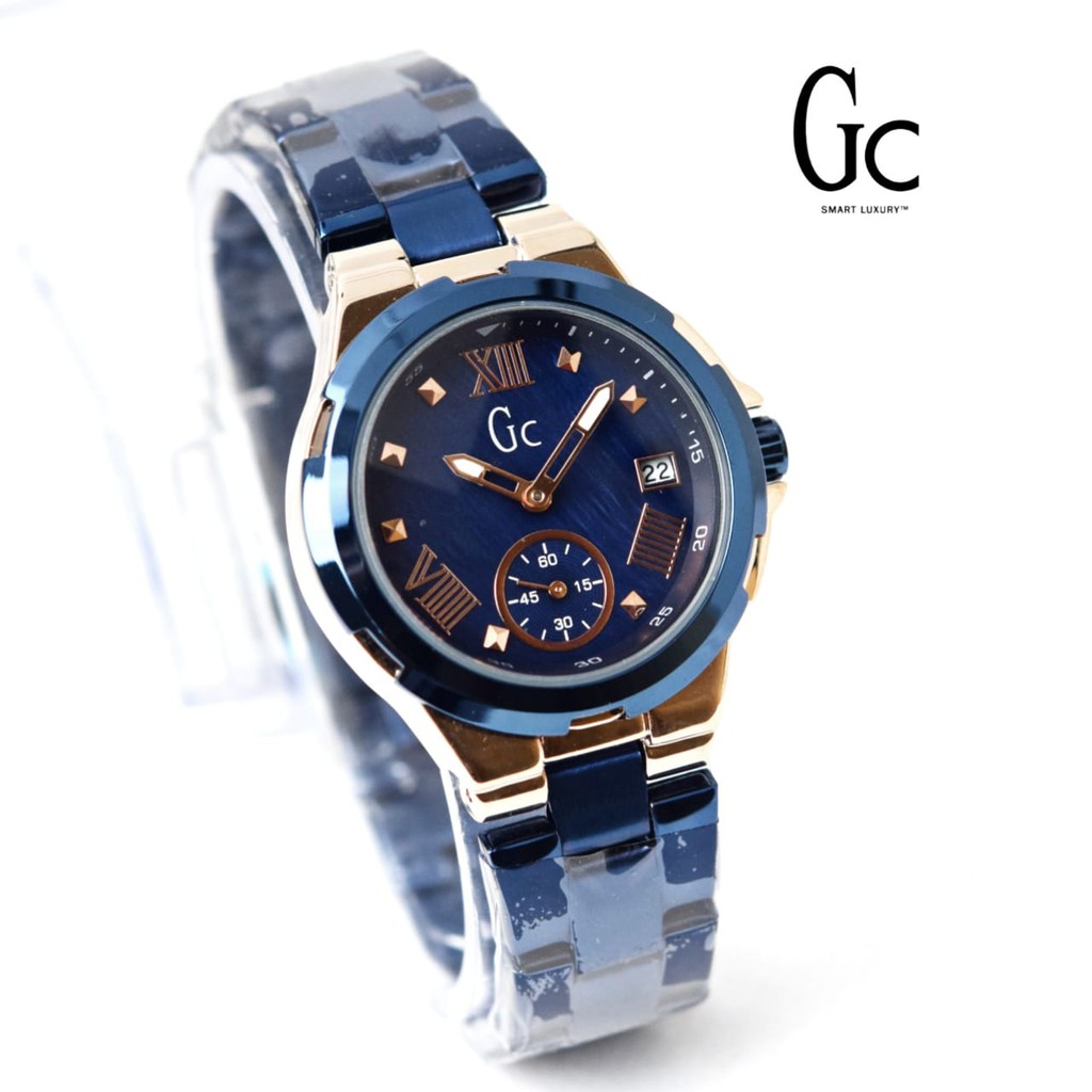 Jual Jam Tangan Wanita Gc Guess Collection detik Romawi Rantai Stainles ...