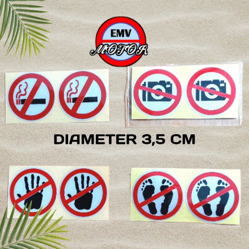 Jual sticker sticker di larang atau larangan | Shopee Indonesia