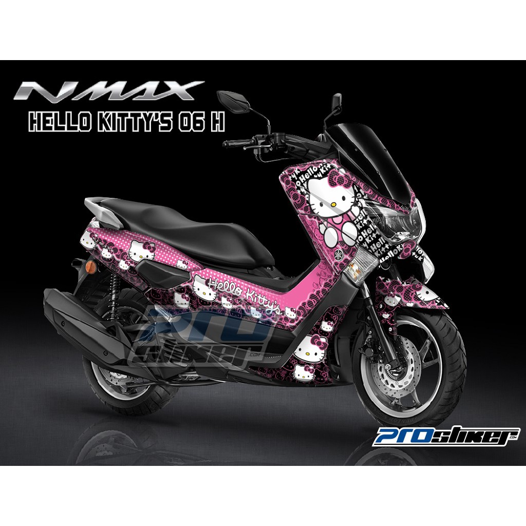 Jual Decal Striping NMAX Variasi Full Body Stiker Gambar Hello Kitty ...