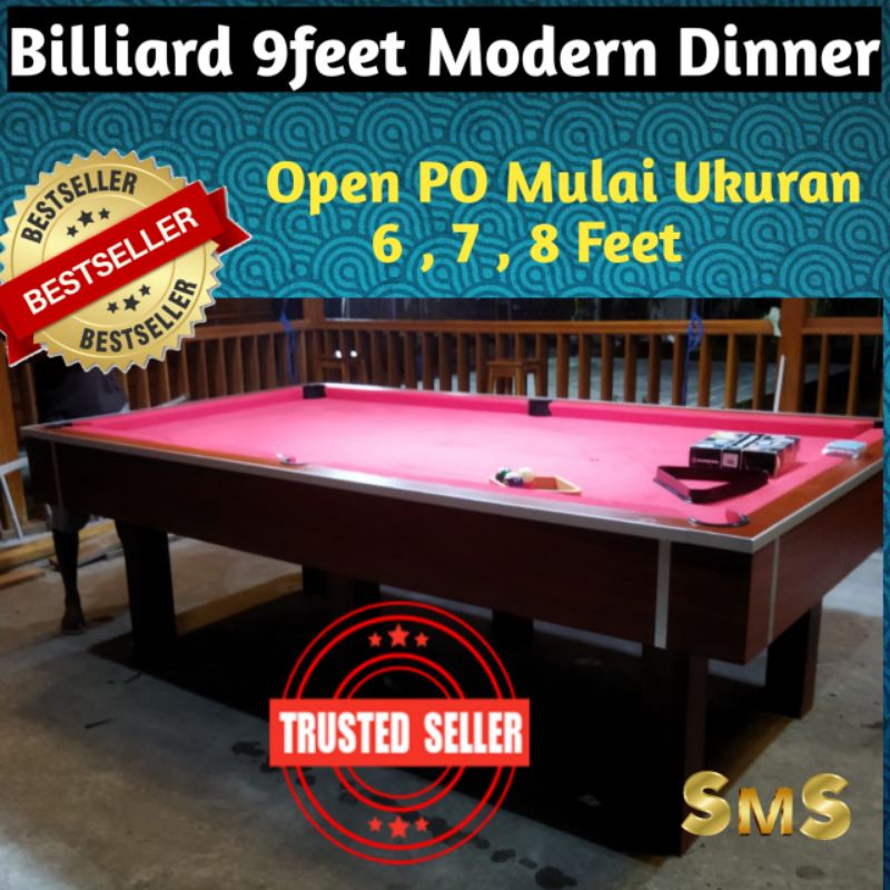 Jual Meja Biliar Bilyar Billiard 9ft Bola Besar Lebih Modern & Simple ...