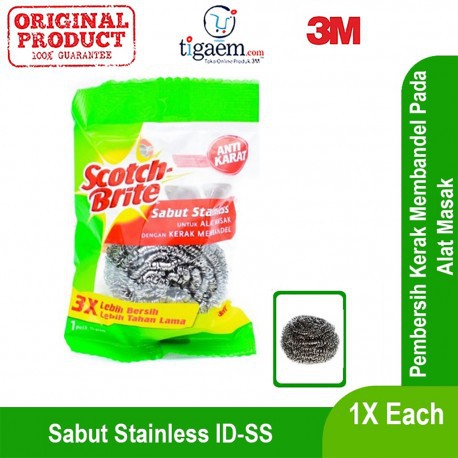 Jual 3M Scotch Brite Sabut Stainless Sabut Kawat Cuci Piring ID SS ...