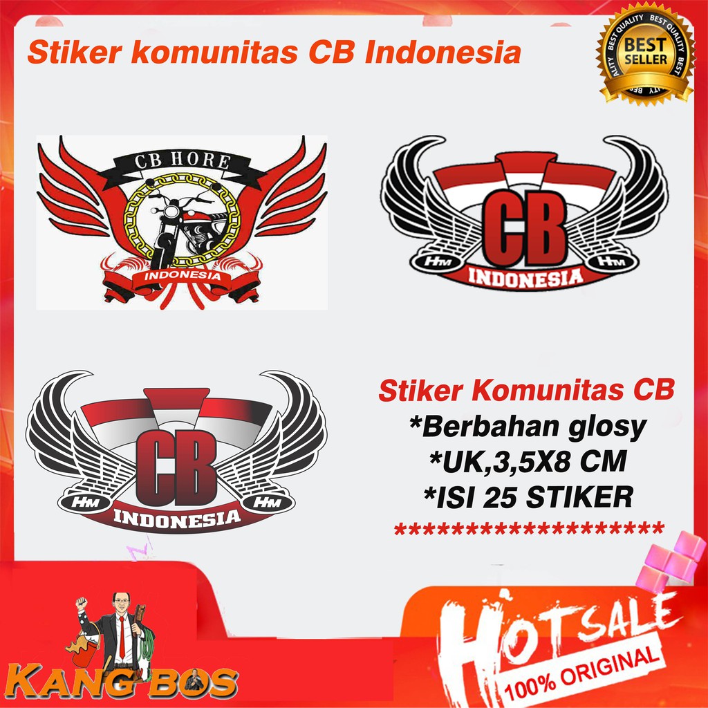Jual STIKER KOMUNITAS CB INDONESIA | Shopee Indonesia