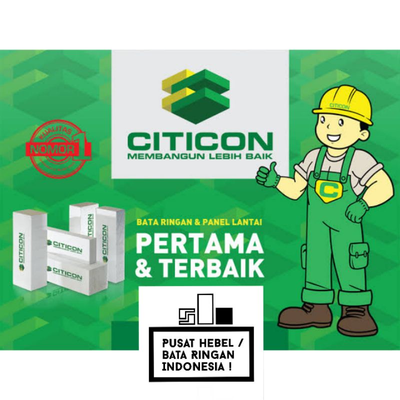 Jual Hebel/Bata Ringan Citicon Per Do Termurah, Free Perekat 3 Sak ...