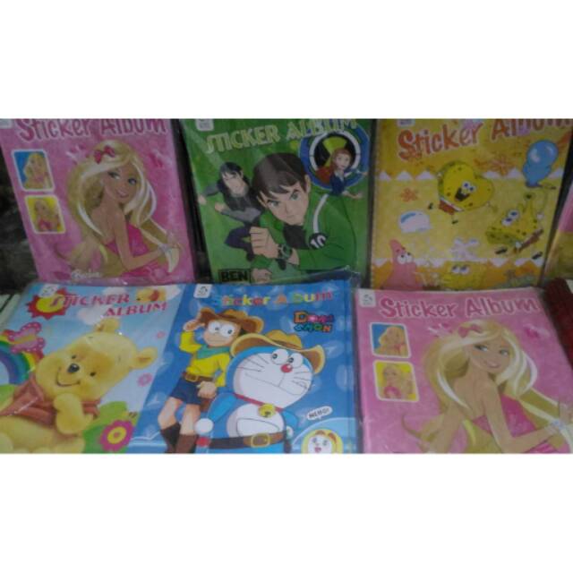 Jual Buku stiker stickers book murah isi 6 lembar bolak balik anak ...