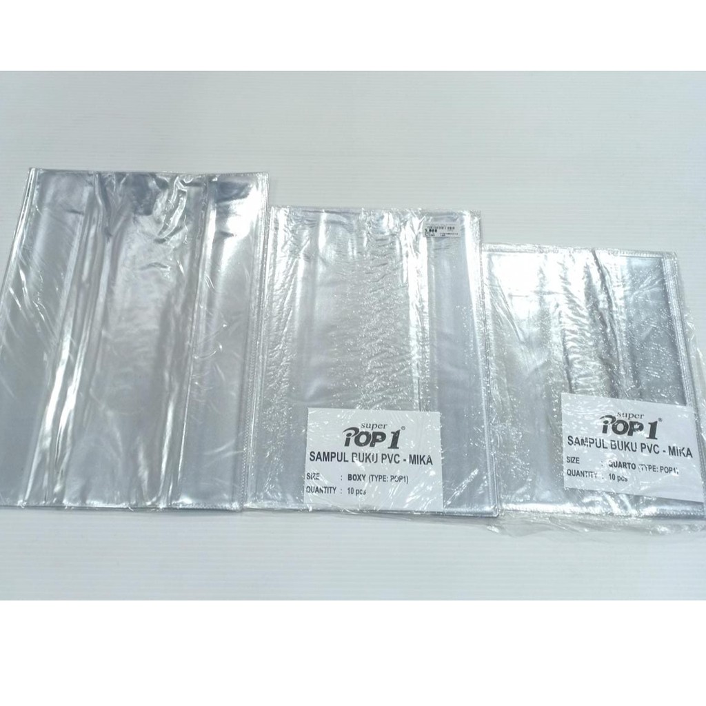 Jual SAMPUL BUKU/SAMPUL MIKA TEBAL POP1 PERPAK KWARTO/BOXY/LKS (ISI 10 LBR) | Shopee Indonesia