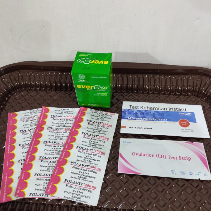 Jual PROMIL FOLAVIT EVER E NATUR E PRENAGEN ESENSIS OVULATION TEST FREE ...