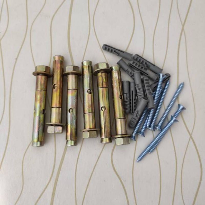 Jual Set Sekrup Fisher Baut Poin Panjat Dinding Stainless Steel Ukuran ...