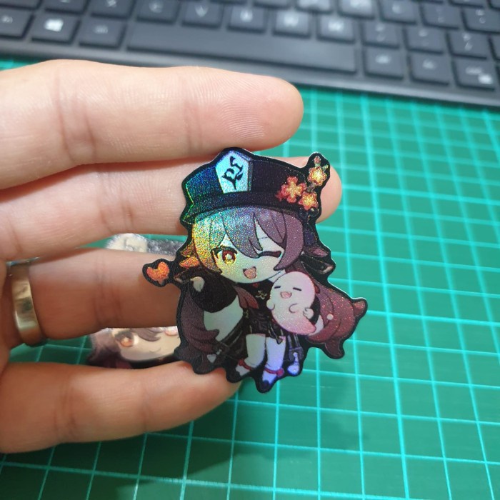 Jual Sticker Hologram Anime - PSH1020 - Hu Tao | Shopee Indonesia
