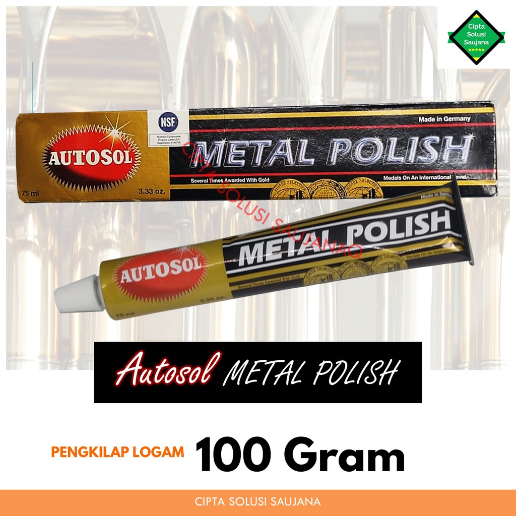 Jual AUTOSOL 75 ML (100GR) AUTO SOL METAL POLISH PEMBERSIH PENGKILAP ...