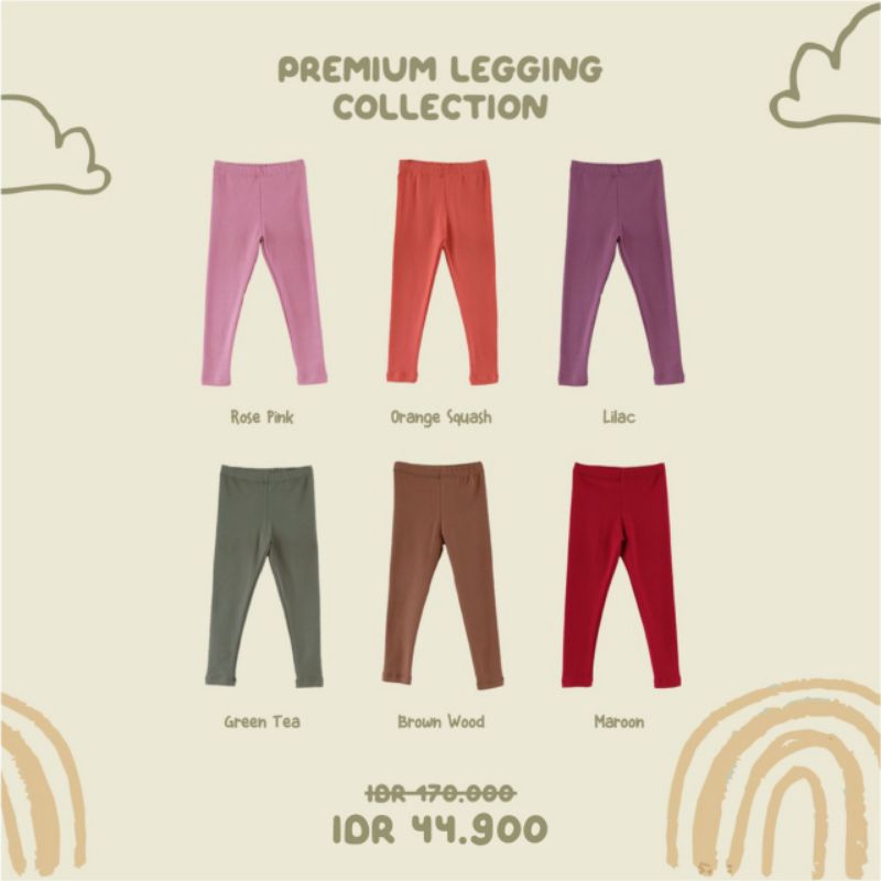 Jual MINI COTTONS Premium Legging Anak 100% Katun 1-12 Tahun | Shopee ...