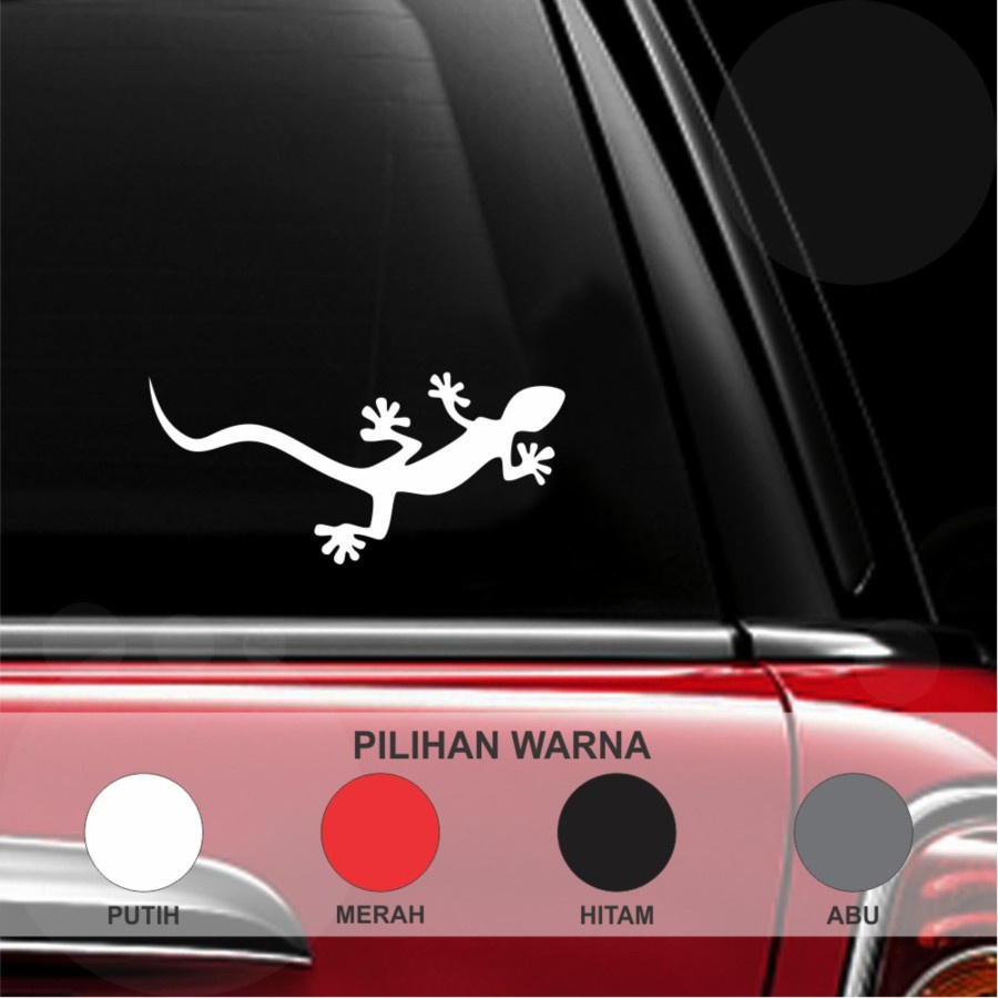 Jual STIKER KACA MOBIL / BODY MOBIL LIZARD LUCU CUTTING STICKER MOBIL ...