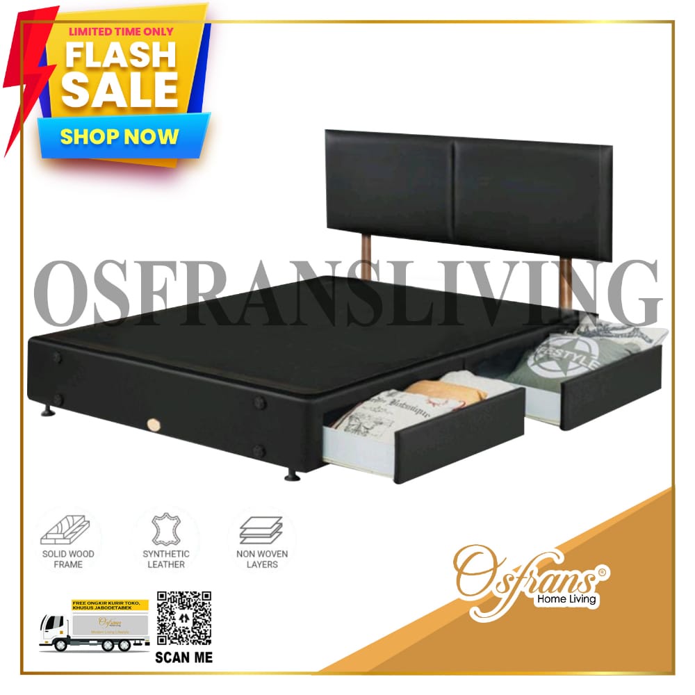 Jual Dipan Divan Split 2 Laci / Drawer HS & Sandaran Atlantic Guhdo ...