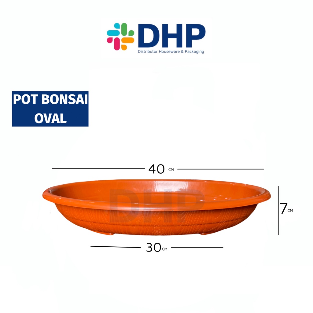 Jual Pot BONSAI OVAL (D=40cm) Bunga Hias Plastik Tanaman Ceper Bulat ...