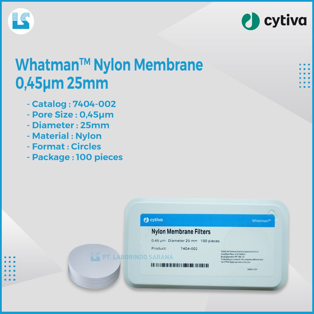 Jual Whatman Membrane Filter Nylon , 0,45 μm , 25 mm | Shopee Indonesia