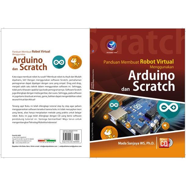 Jual Buku Panduan Membuat Robot Virtual Menggunakan Arduino Dan Scratch + cd | Shopee Indonesia