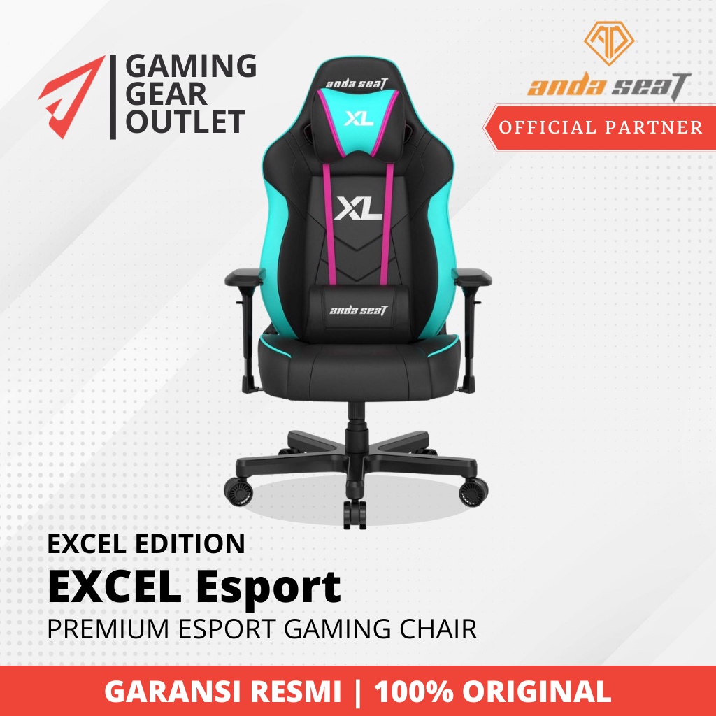 Jual ANDASEAT EXCEL Edition Premium Esport Kursi Gaming Chair | Shopee ...
