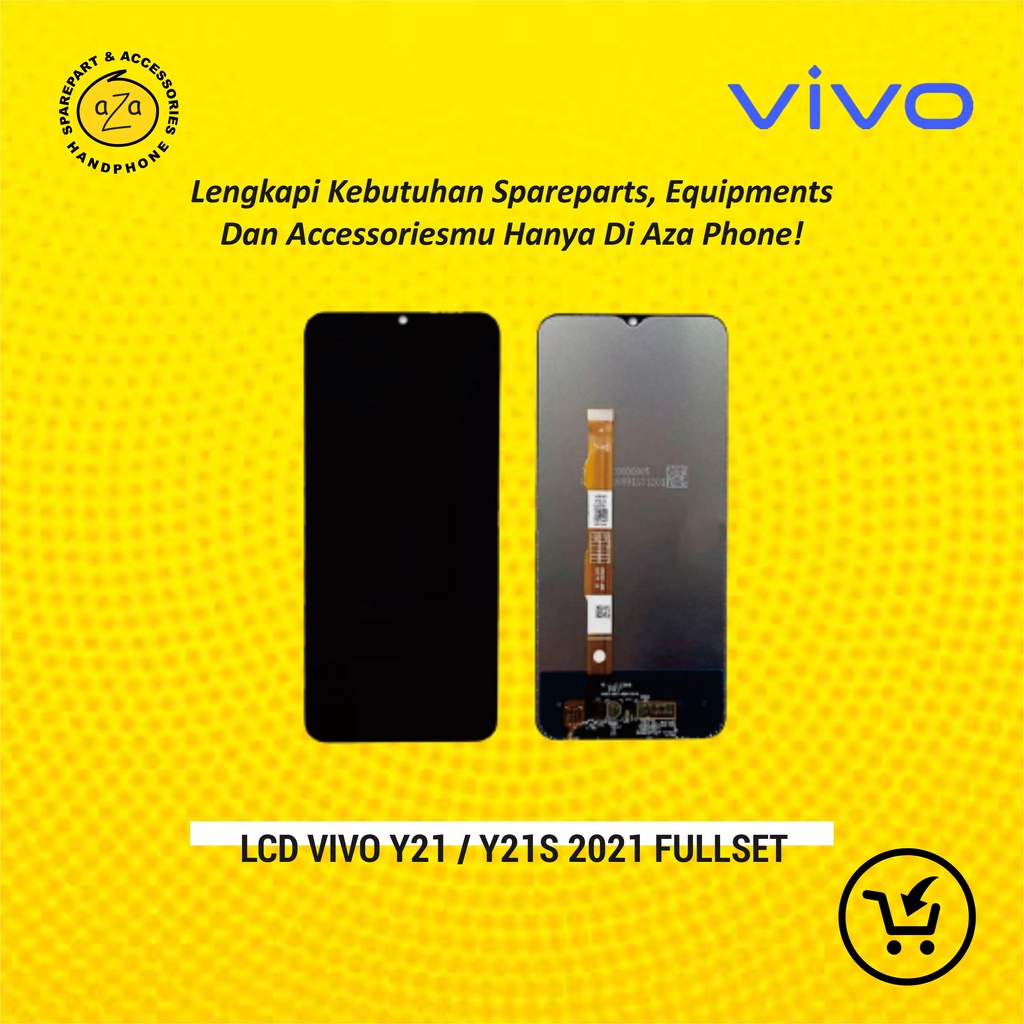 Jual Lcd Vivo Y21 / Y21S 2020 2021 Black Fullset + Touchscreen | Shopee ...