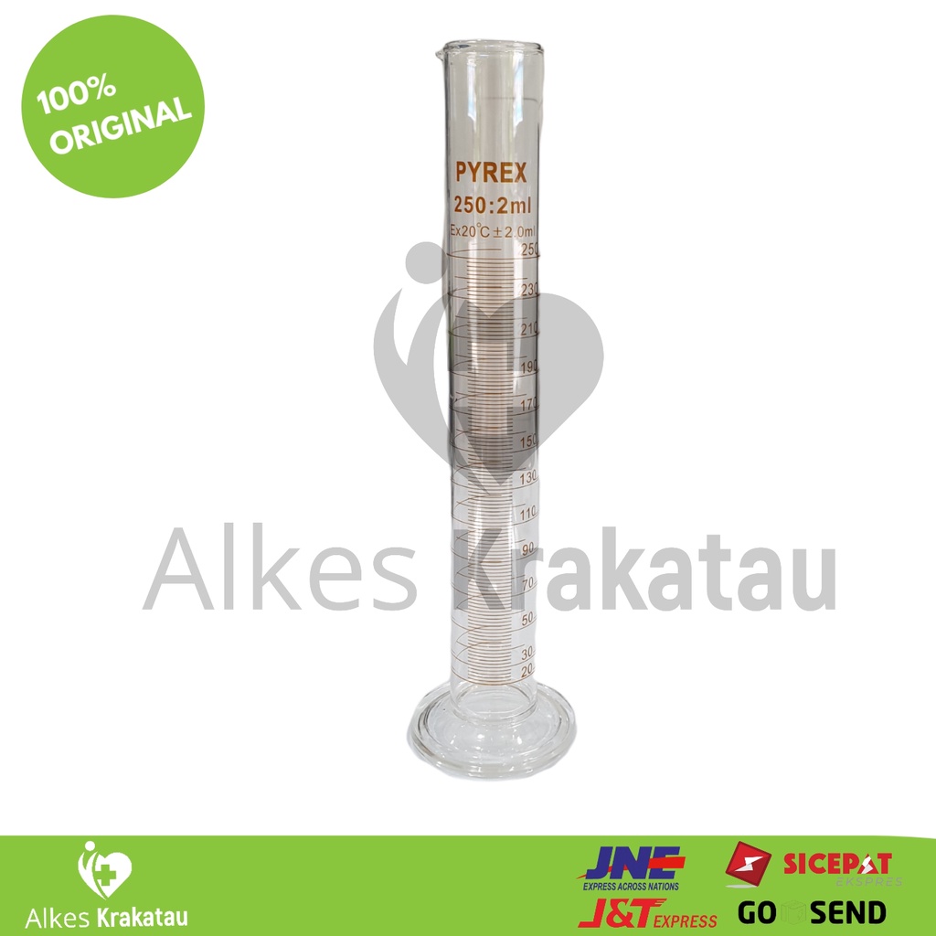 Jual Gelas Ukur 250ml Pyrex / Measuring Cylinder 250 ml | Shopee Indonesia