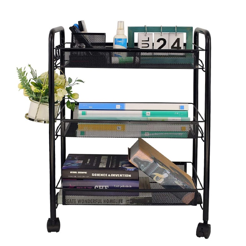 Jual Rak Besi Dorong Susun Dengan Roda / Rak Kamar Tidur Dapur | Shopee ...