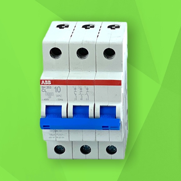 Jual MCB PLN ABB 3P 10A 16A 20A 25A 50A 63A CL 6kA Stop Kontak PLN ...