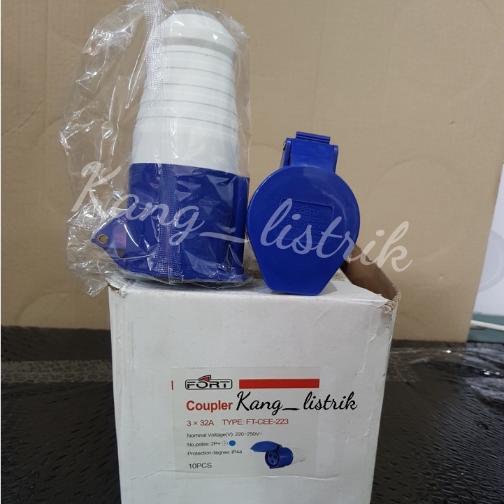 Jual Mobile Socket / Mobile Mounting IP44 223 3 Pin 32A Fort | Shopee ...