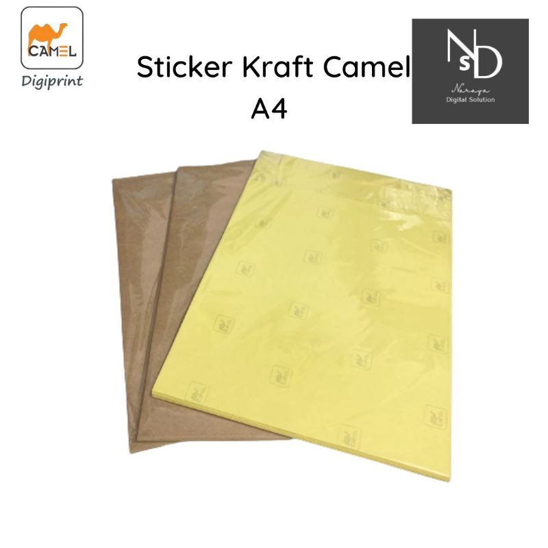 Jual Sticker Kraft Camel Stiker Samson Label Coklat A4 | Shopee Indonesia