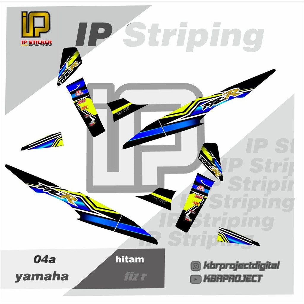 Jual (COD) STRIPING FIZR VARIASI LIMITED SPECIAL EDITION FIZ R variasi ...