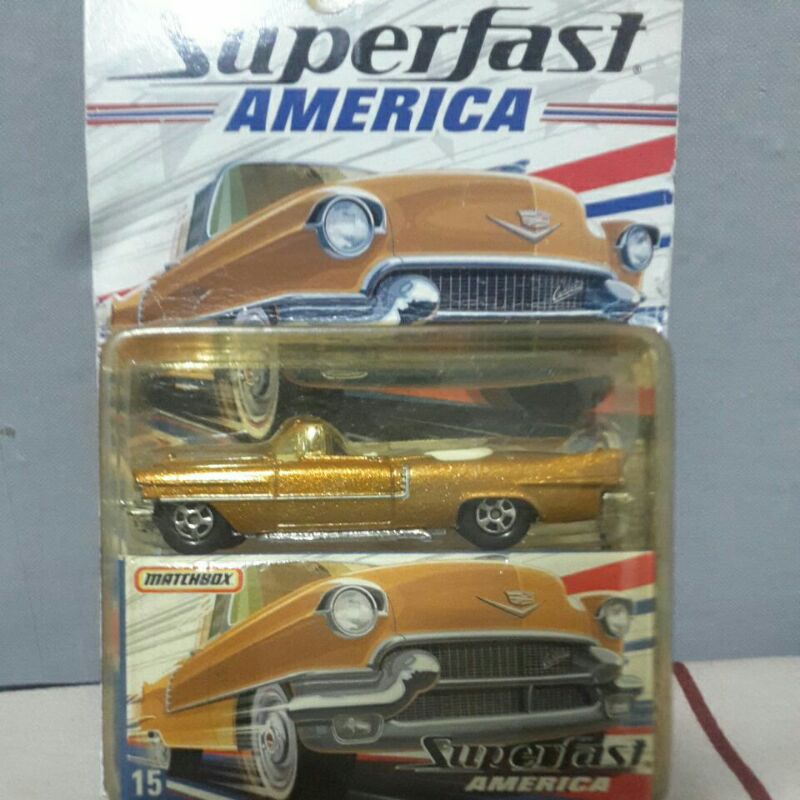Jual Matchbox SUPERFAST AMERICA #15 Gold 1956 Cadillac ElDorado ...
