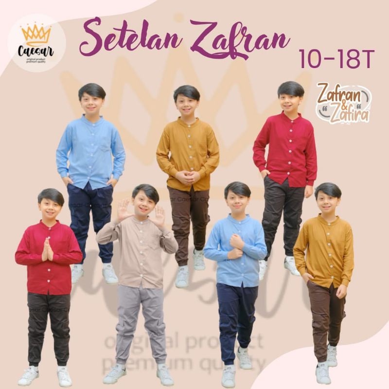 Jual Setelan Kemeja Anak Remaja Tanggung Zafran dan Adam 9-18 Tahun ...