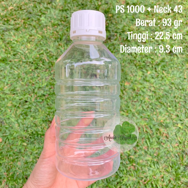 Jual Botol 1 liter PS 1000 ml tebal madu minyak sirup | Shopee Indonesia