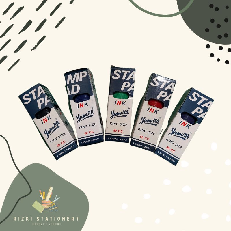 Jual Stamp Pad Ink Yamura 50cc / Refill Bak Stempel Yamura | Shopee ...