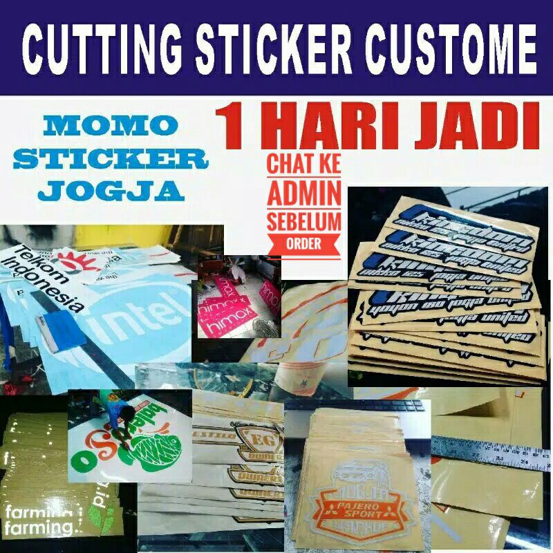 Jual Custom Stiker 1 HARI JADI Design Cutting Sticker FREE | Shopee ...