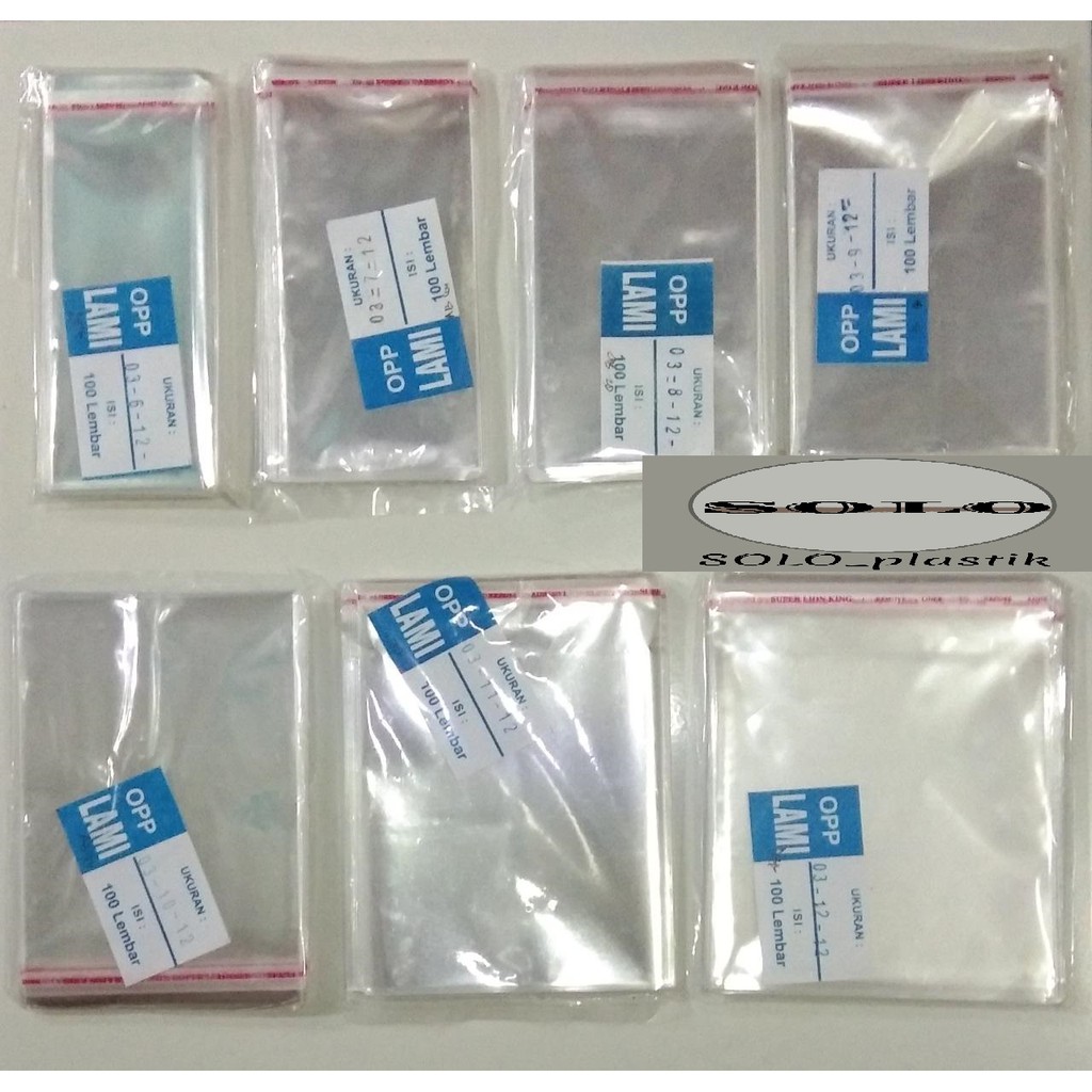 Jual Plastik OPP seal rekat isi 100 lembar - Plastik kue tebal 03 - plastik souvenir perekat ...