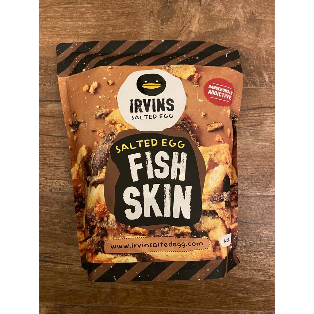 Jual Irvins Salted Egg Fish Skin 230gr Large Size | Shopee Indonesia
