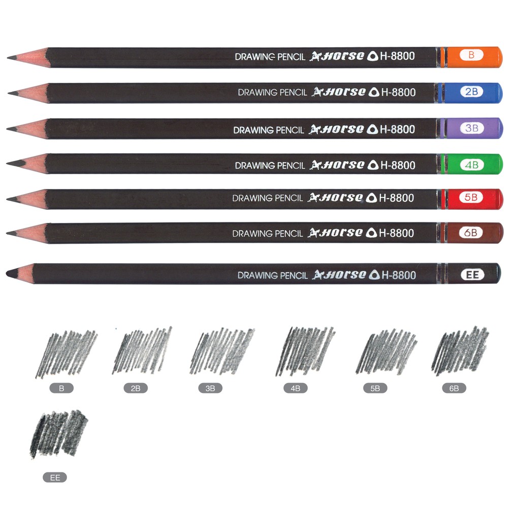 Jual PENSIL 2B 3B 4B 6B , Graded Pencils H-8800 | Shopee Indonesia