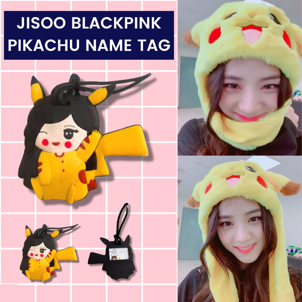 Jual jisoo blackpink name tag jisoo pikachu name tag nama kim ji soo ...
